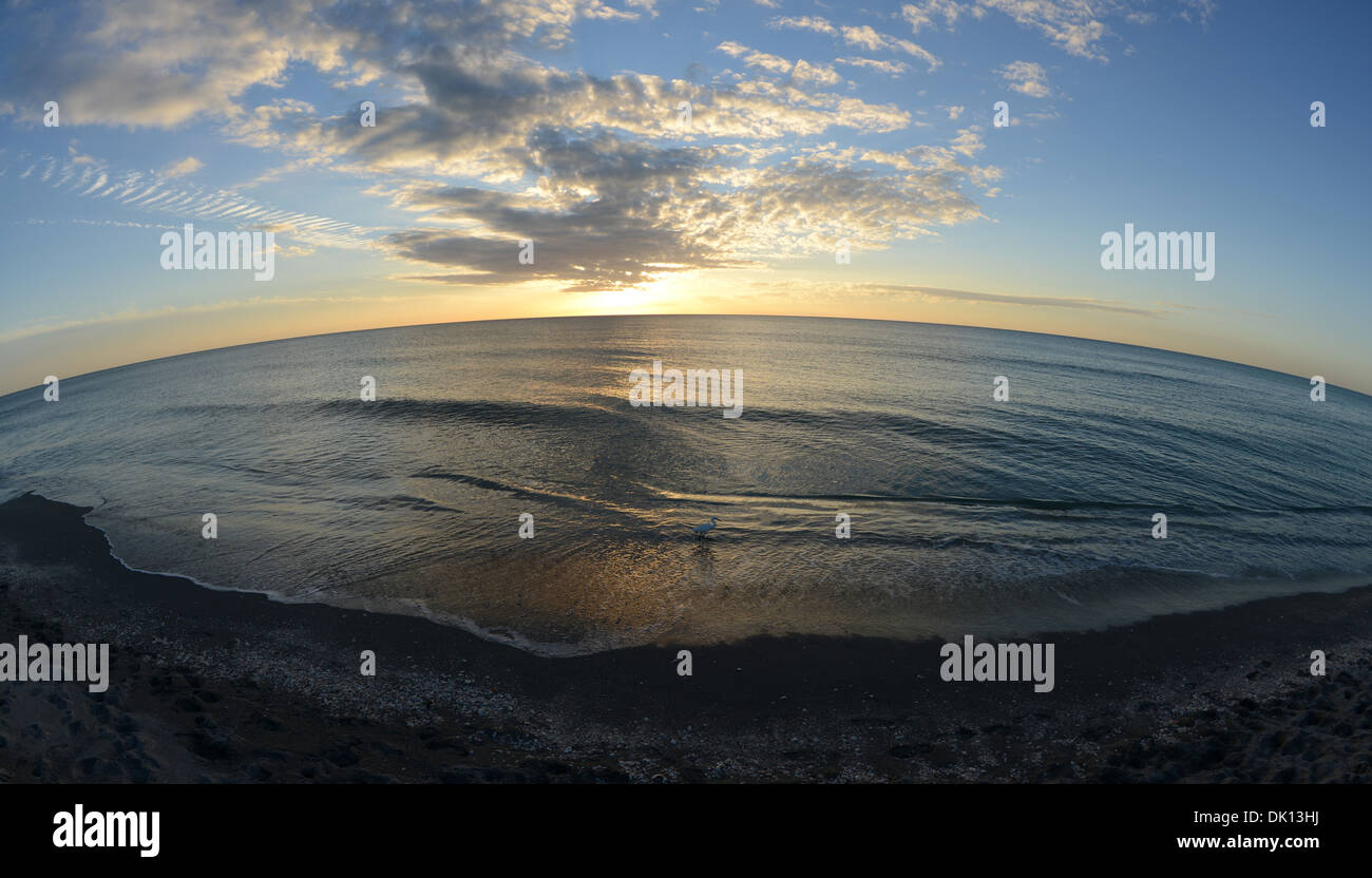 Sunset at Turtle Beach, Siesta Key, Florida Stock Photo - Alamy