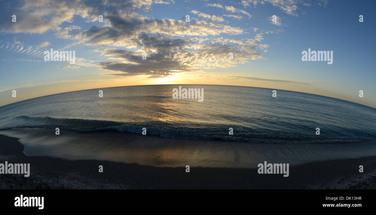 Sunset at Turtle Beach, Siesta Key, Florida Stock Photo - Alamy