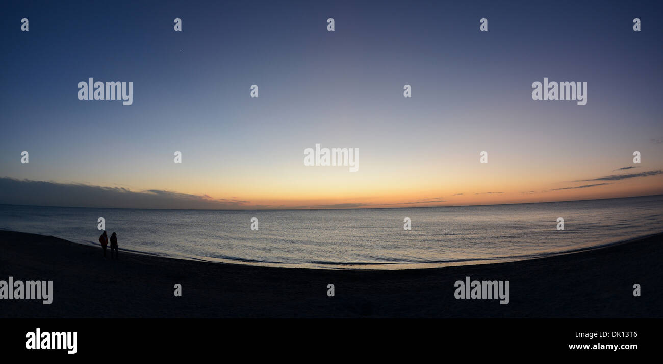 Sunset at Turtle Beach, Siesta Key, Florida Stock Photo - Alamy