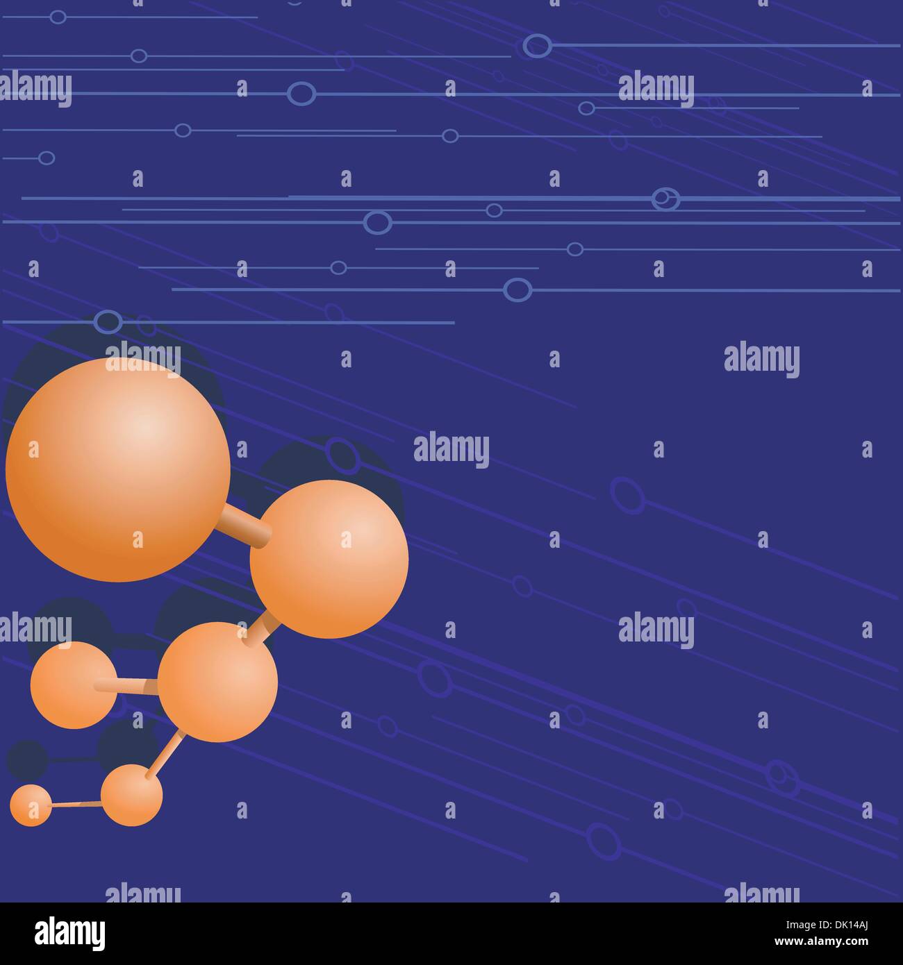 Vector background with a molecule Stock Vector Image & Art - Alamy