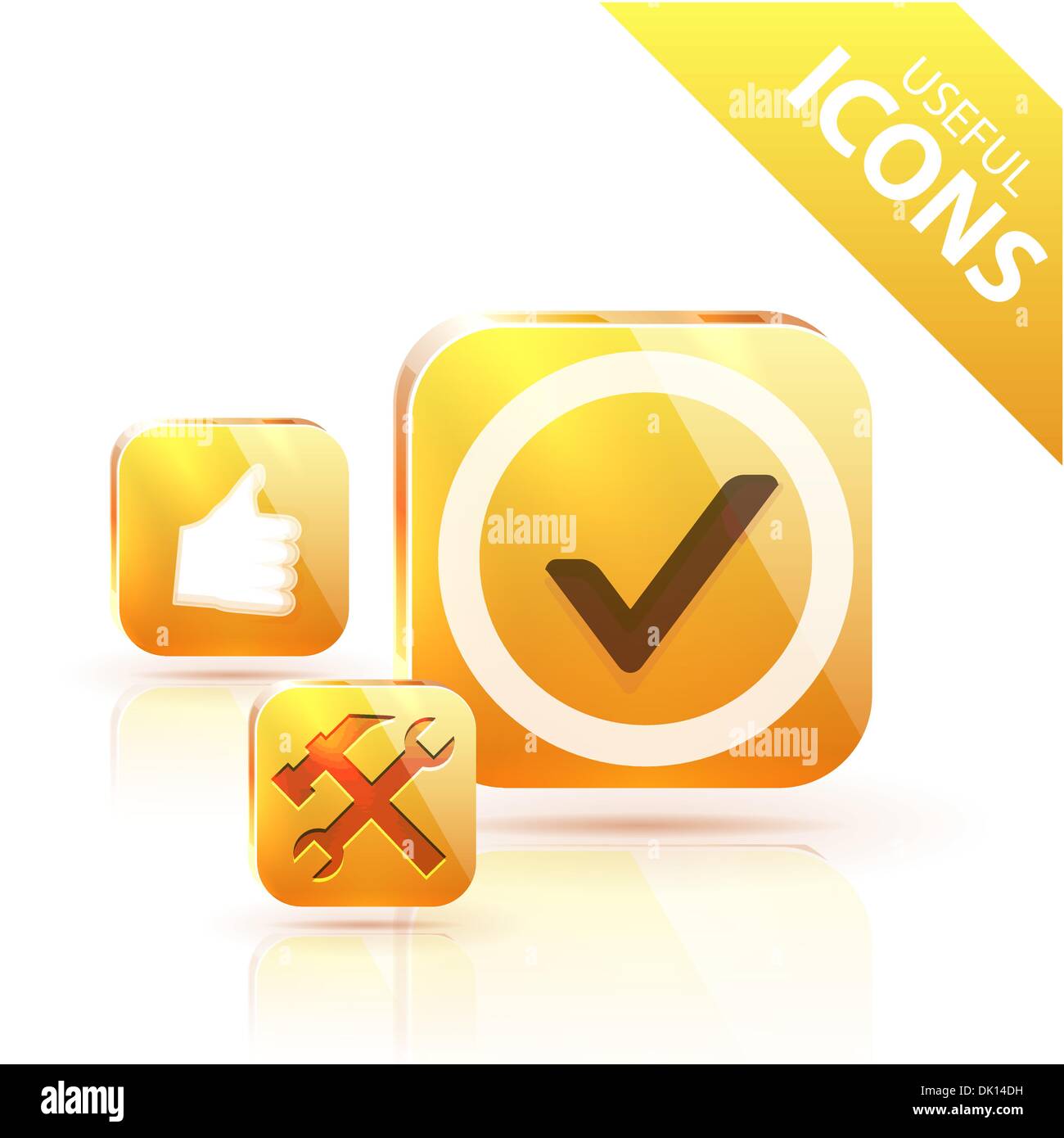 Orange yellow metal glossy button with best buy icon Stock Vector Image ...
