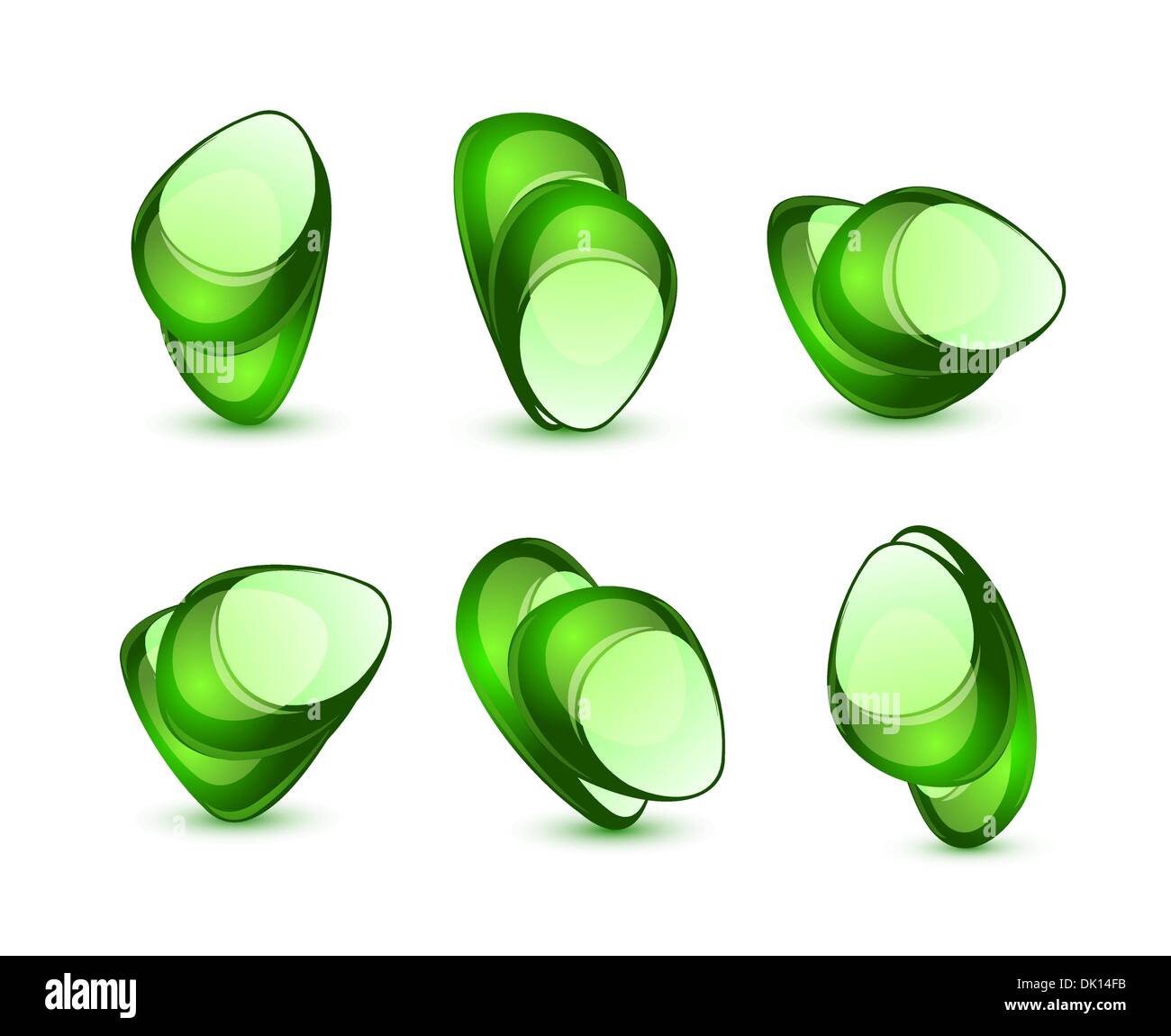 Colorful Glass Shapes Stock Vector Image And Art Alamy