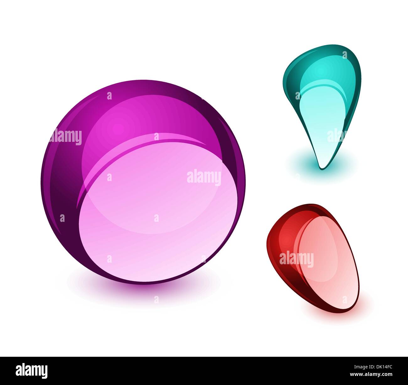 Colorful Glass Shapes Stock Vector Image And Art Alamy
