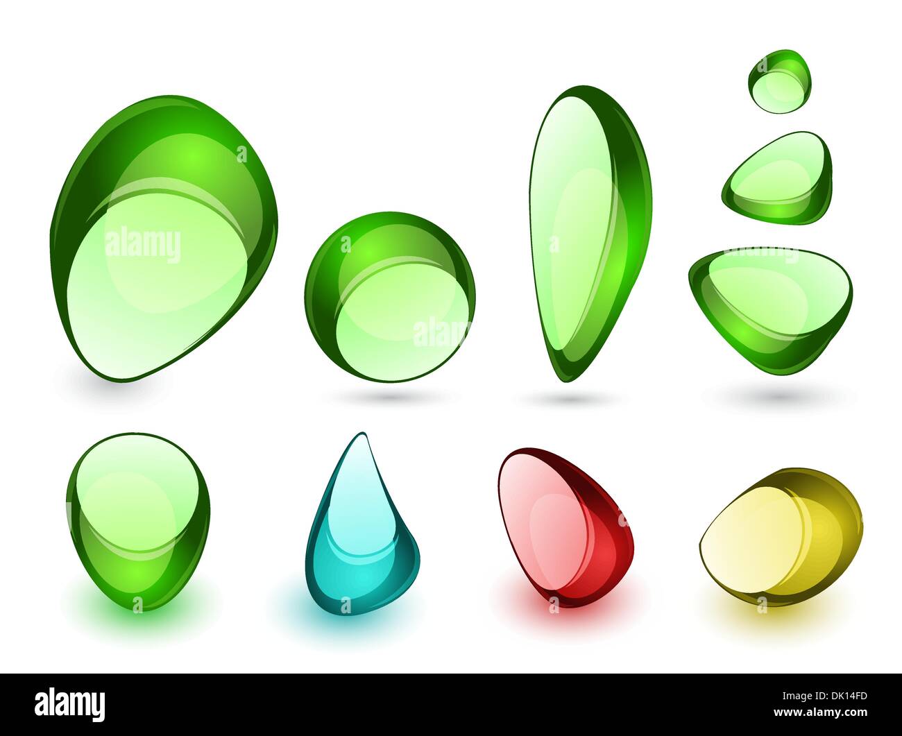 Vector smooth glass shapes design Stock Vector Image & Art - Alamy
