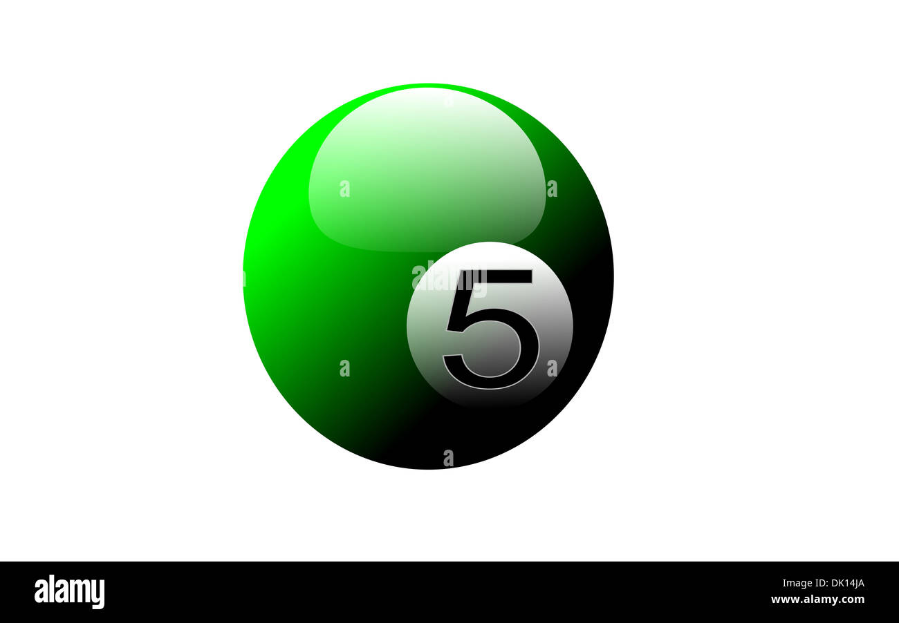 Number 5 pool ball hi-res stock photography and images - Alamy