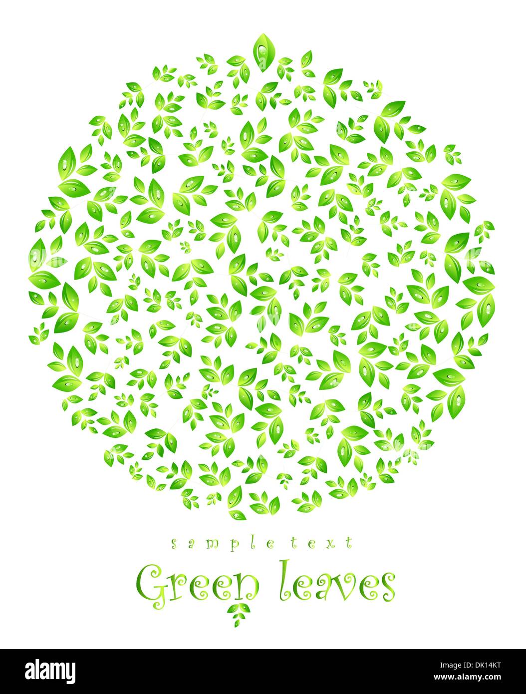 Abstract green nature eco concept Stock Vector Image & Art - Alamy