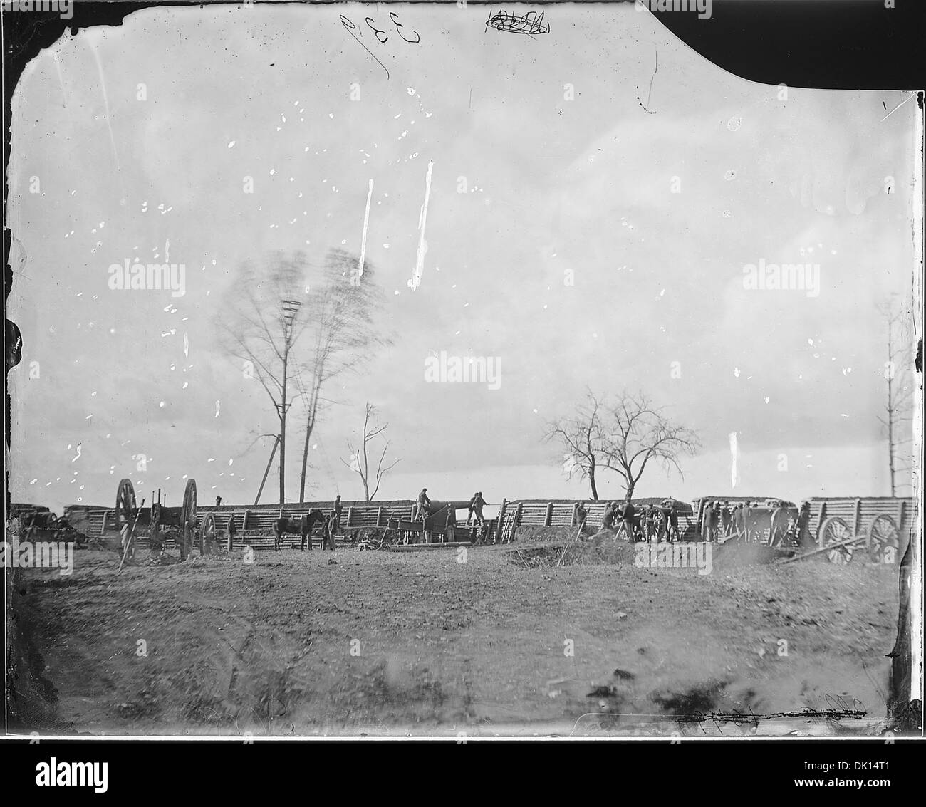This photograph shows part of General Ulysses S. Grant's lines at ...