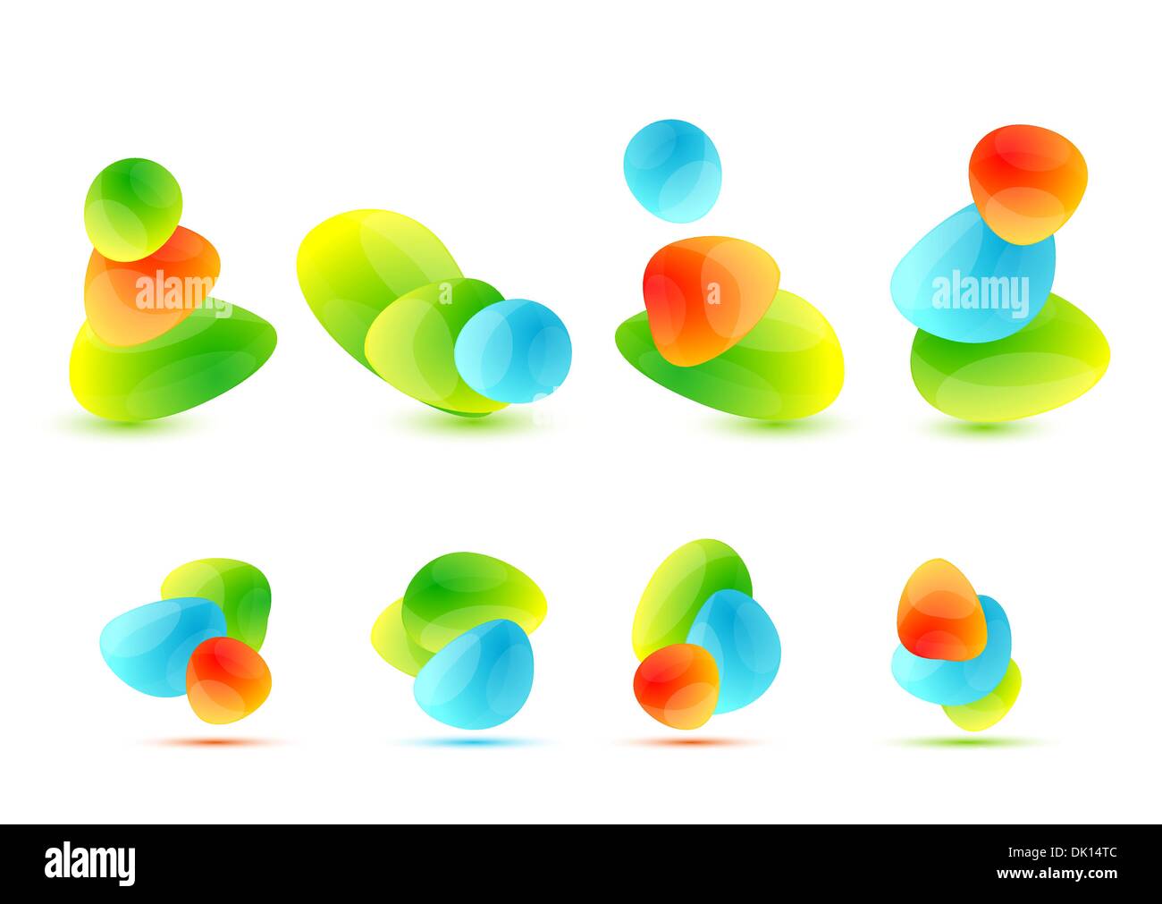 Vector smooth glass shapes design Stock Vector Image & Art - Alamy