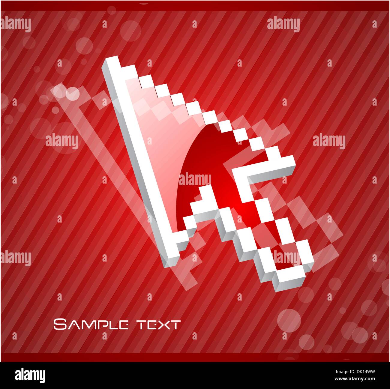 Computer mouse cursor metal Stock Vector Images - Alamy