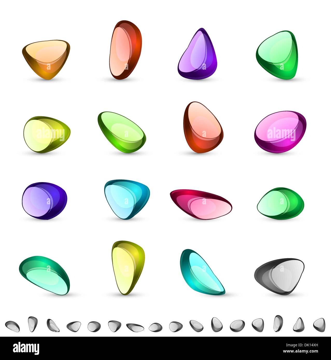 Colorful glass shapes Stock Vector Image & Art - Alamy