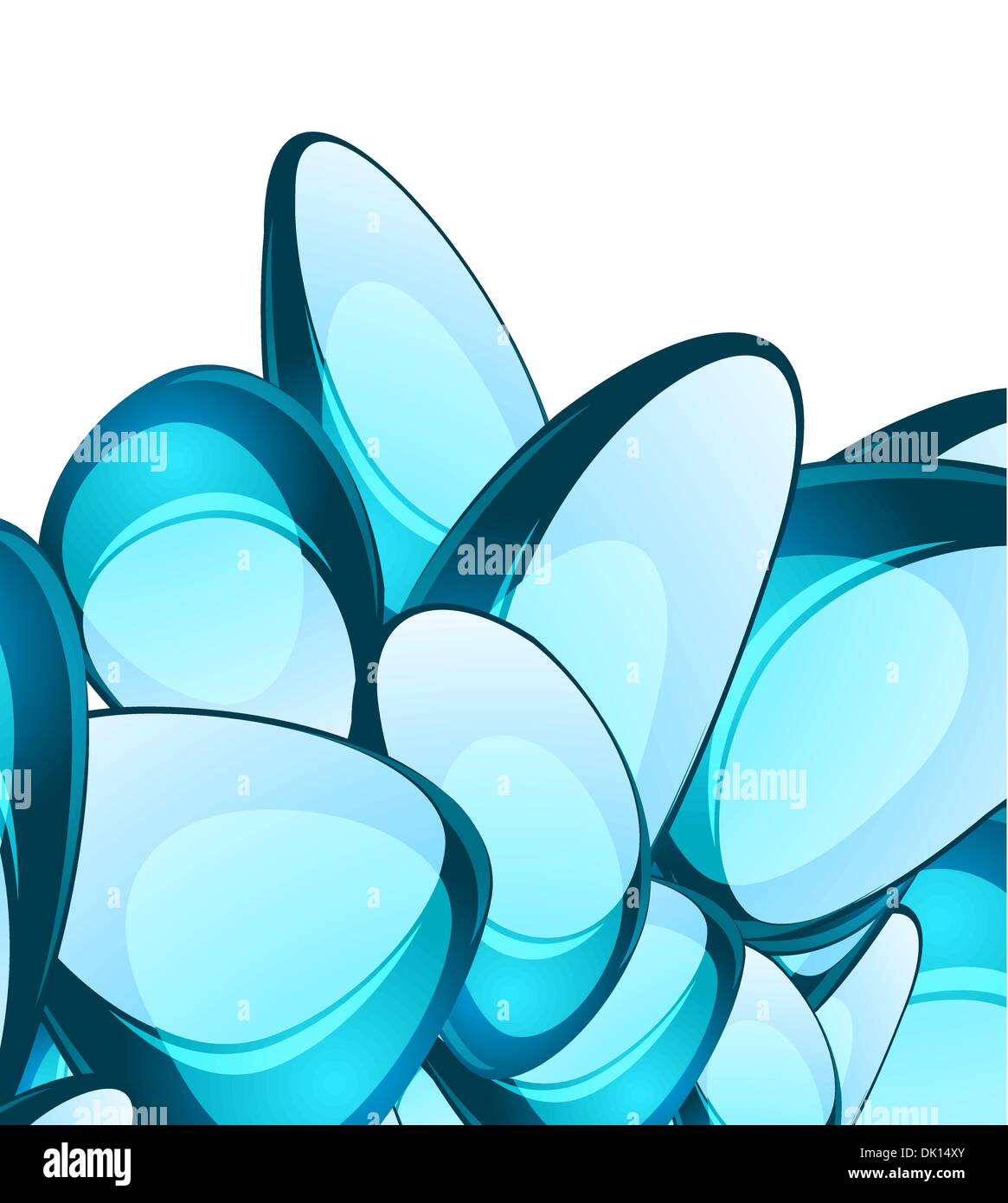 Vector smooth glass shapes design Stock Vector Image & Art - Alamy