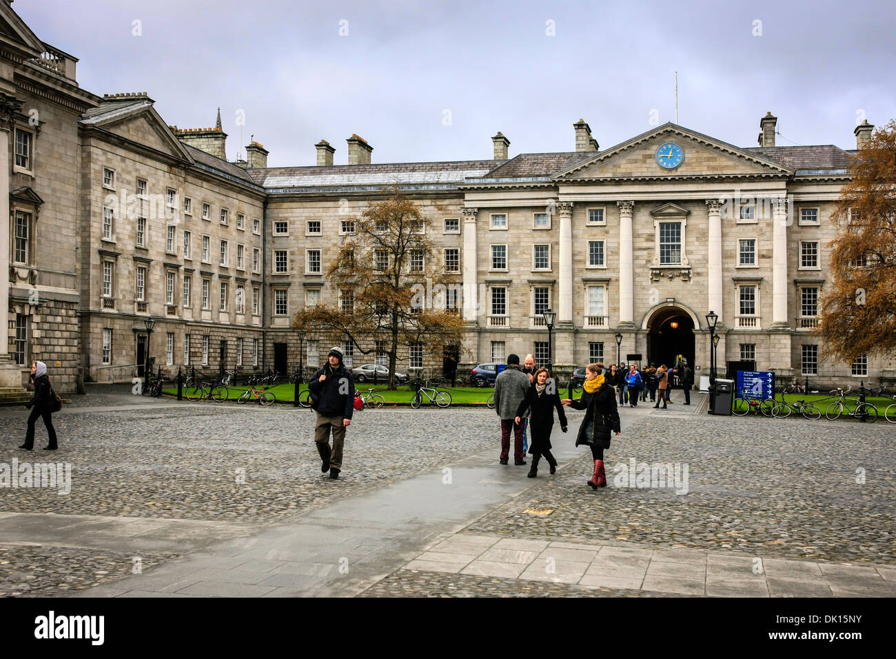 The old campus buildings of Trinity College, Dublin Stock Photo - Alamy