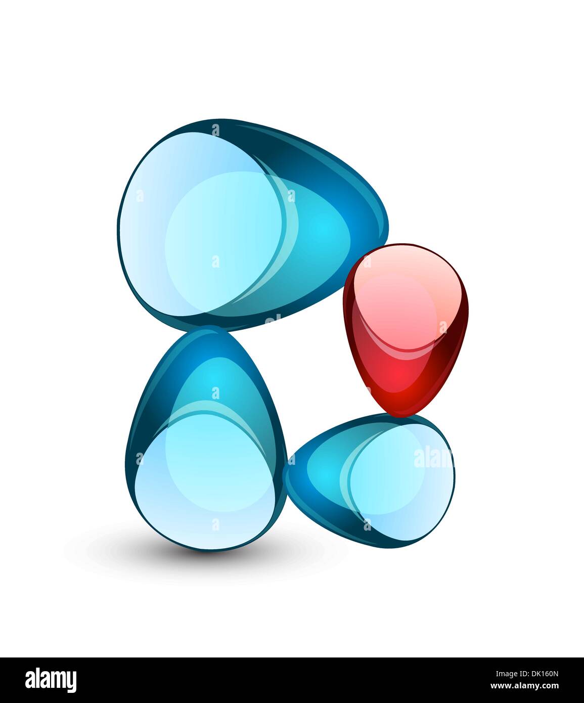 Vector smooth glass shapes design Stock Vector Image & Art - Alamy