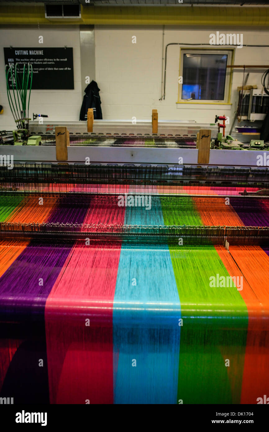 Modern weaving machine producing elaberate patterned textile for the ...
