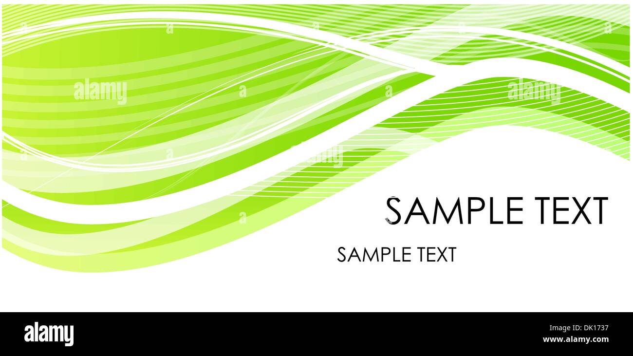 Abstract vector green wave template Stock Vector Image & Art - Alamy