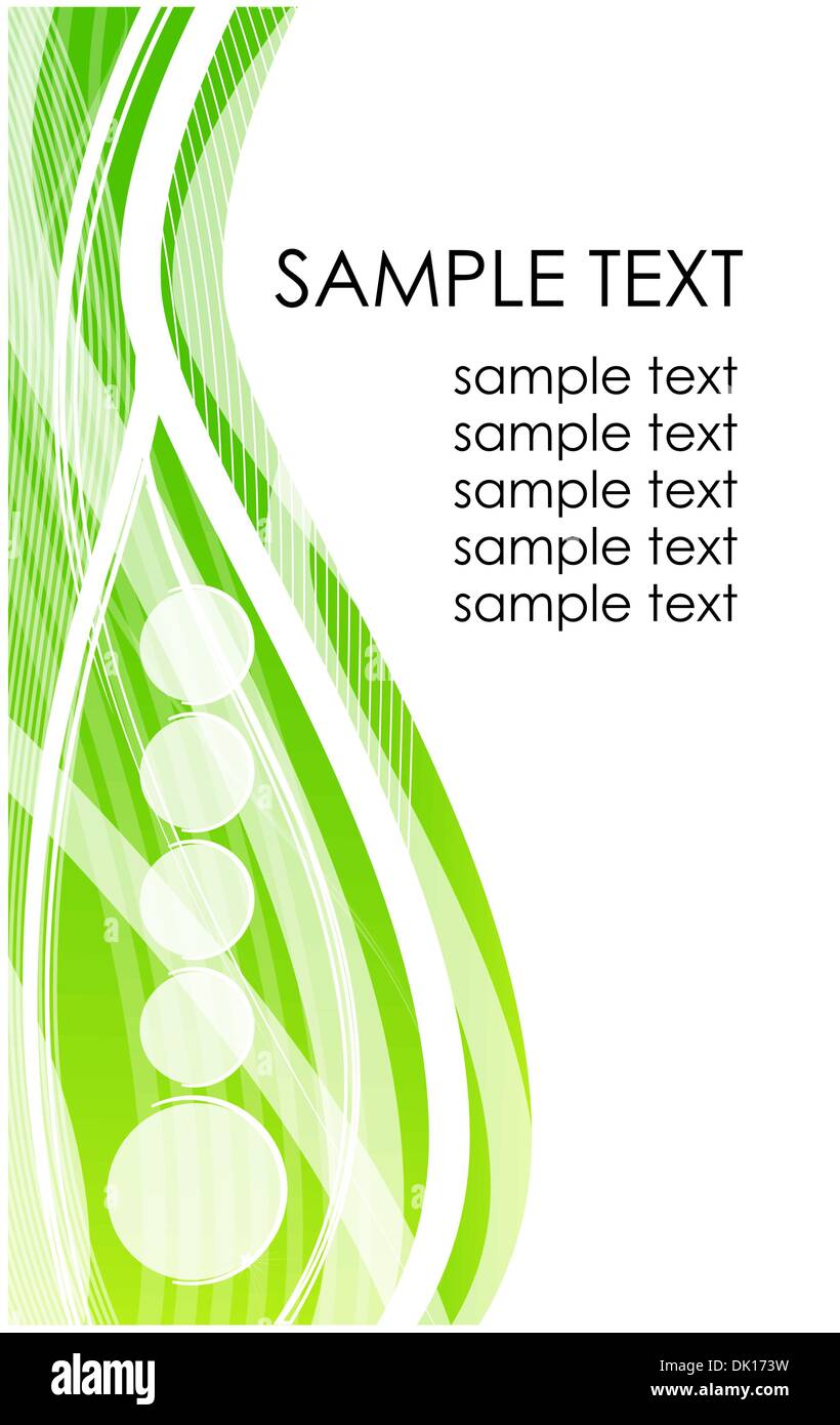 Abstract vector green wave template Stock Vector Image & Art - Alamy