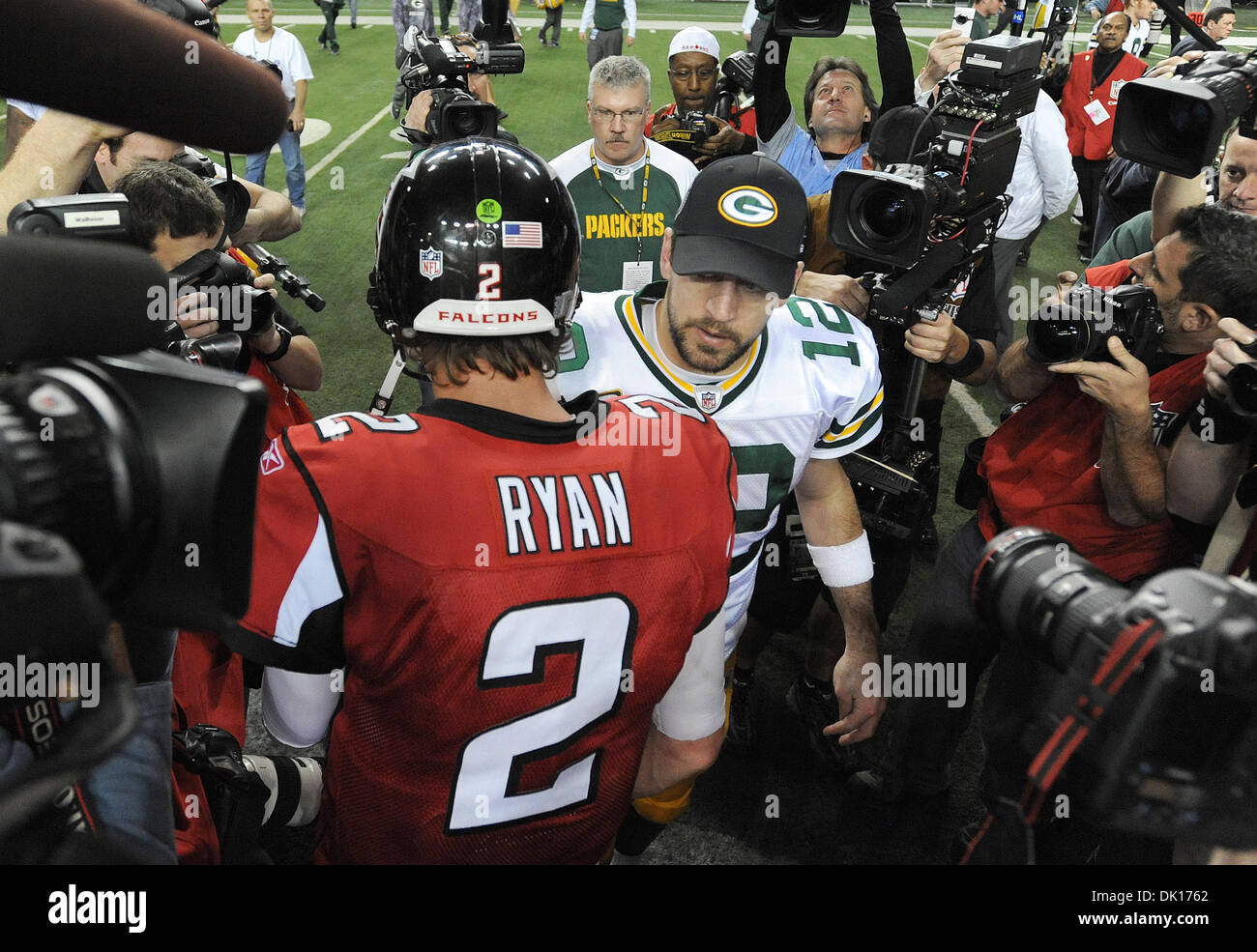 Jan. 16, 2011 - Atlanta, GEORGIA, U.S. - Green Bay Packers quarterback ...