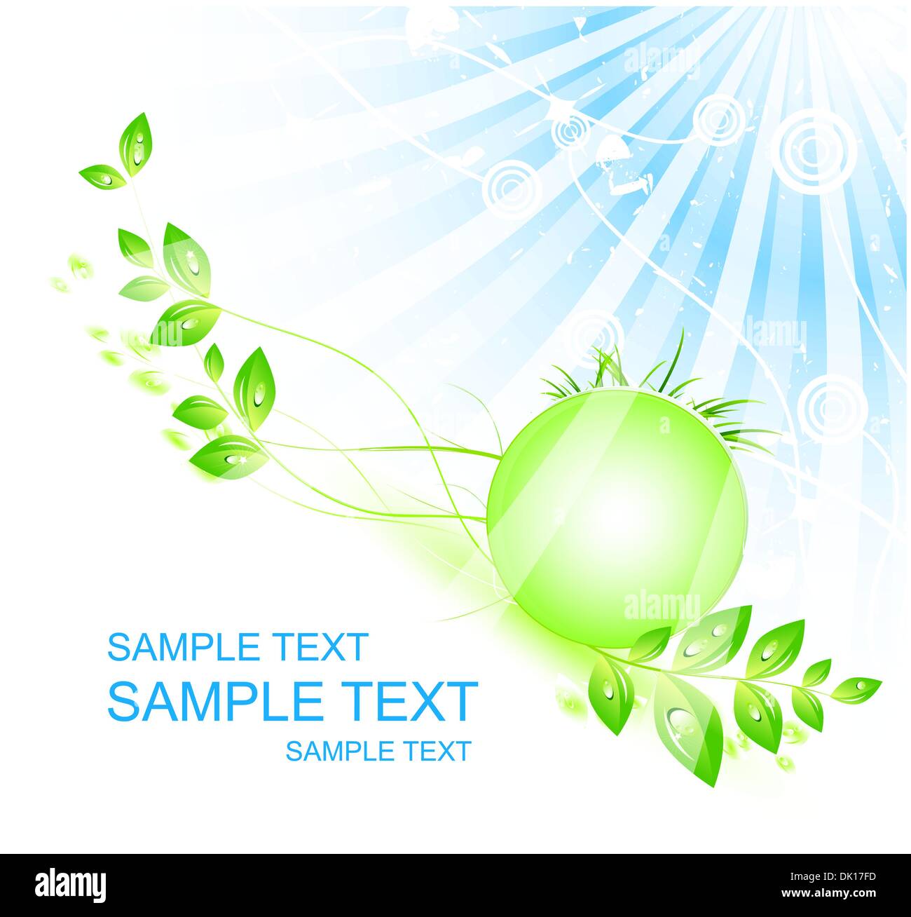 Abstract green nature eco concept Stock Vector Image & Art - Alamy