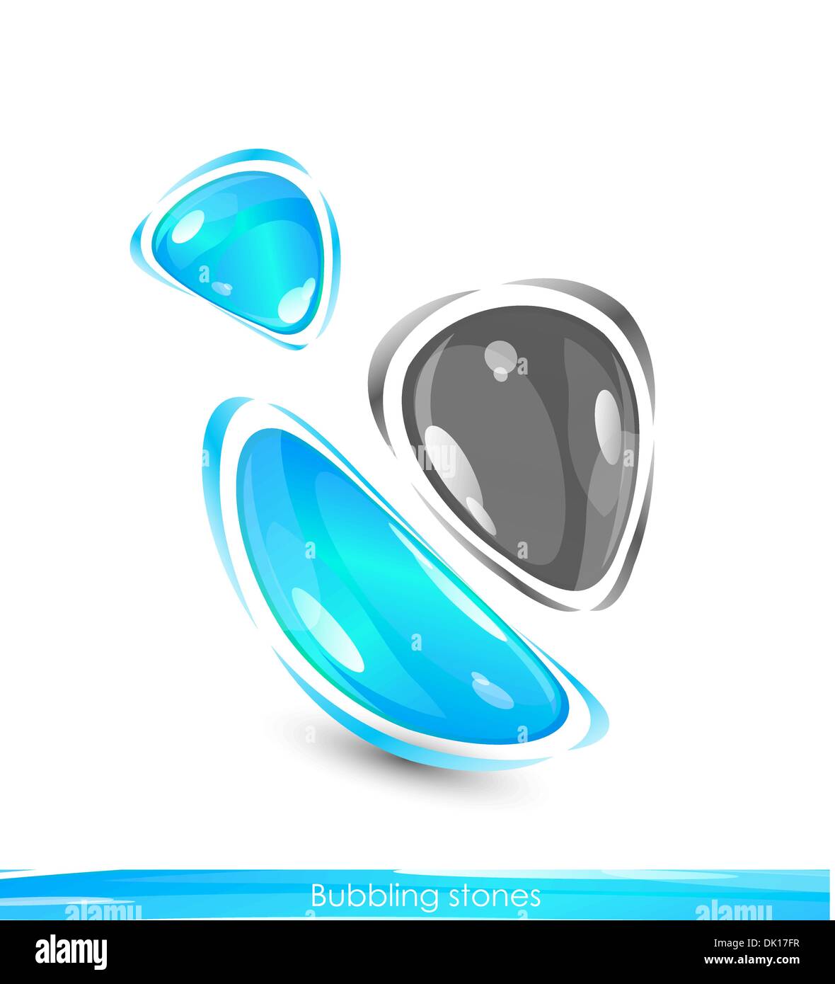 Vector smooth glass shapes design Stock Vector Image & Art - Alamy