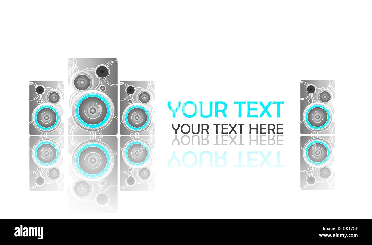 Abstract music background with speakers Stock Vector Image & Art - Alamy