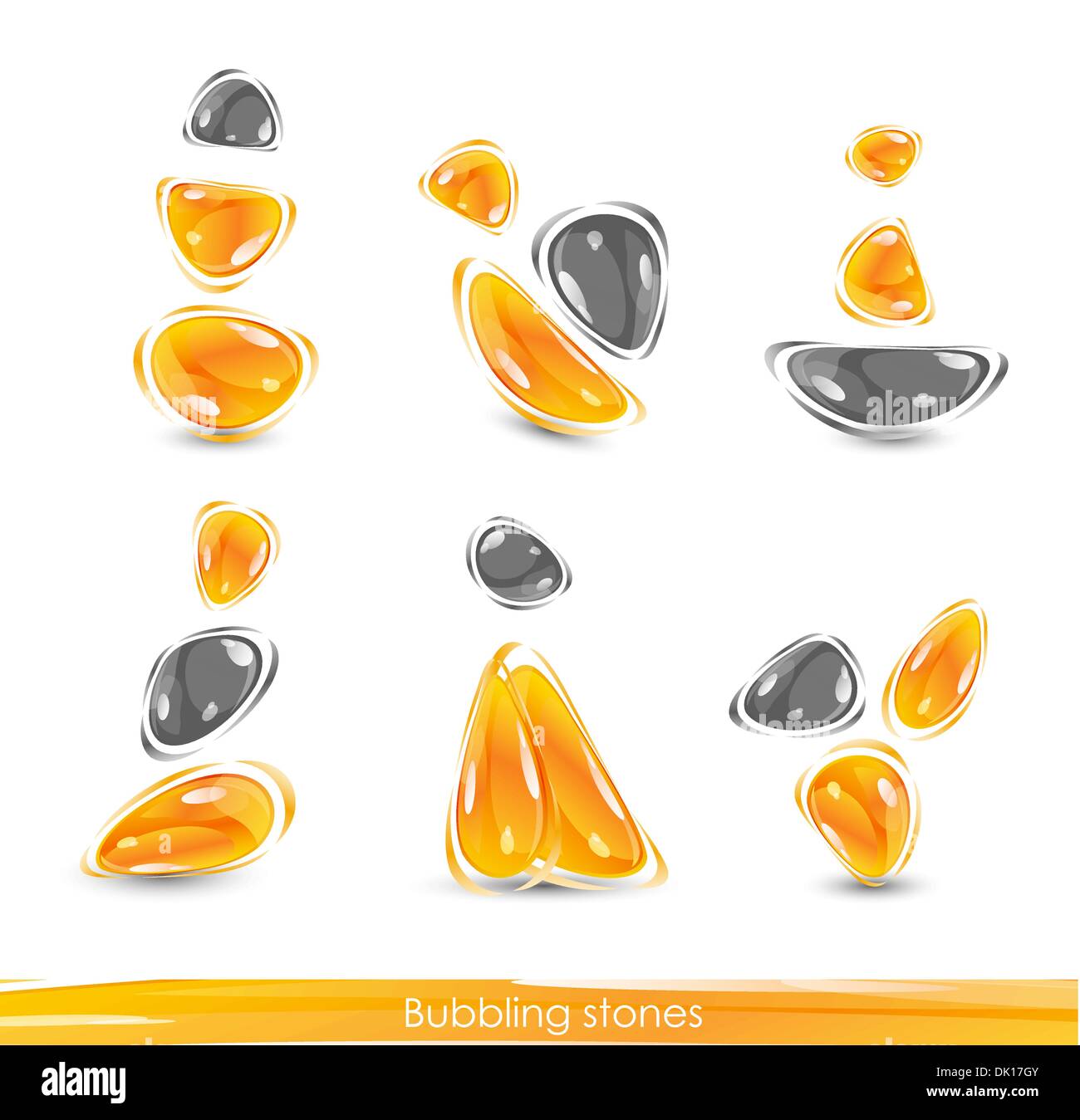 Vector smooth glass shapes design Stock Vector Image & Art - Alamy