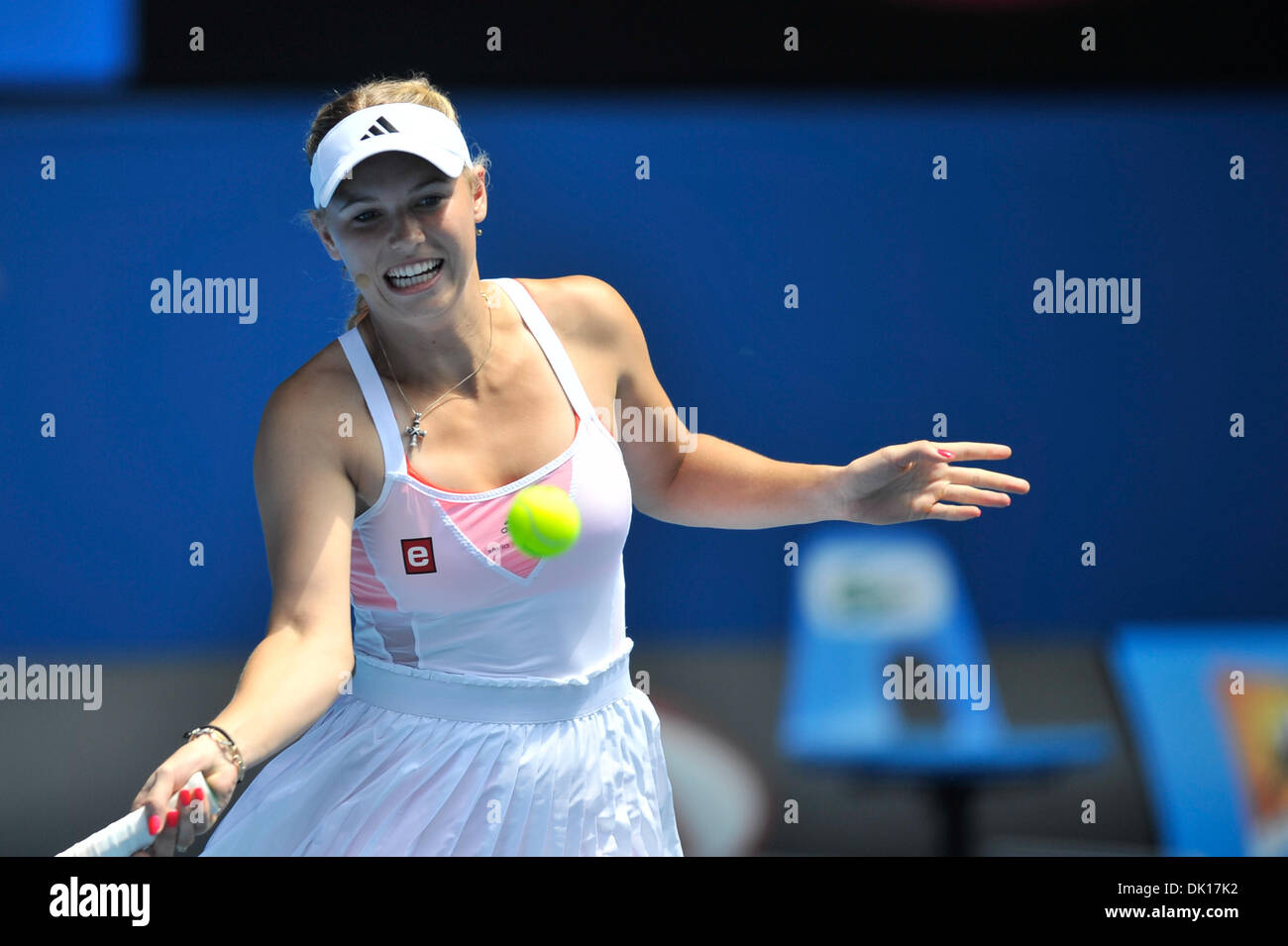 Jan. 16, 2011 - Melbourne, Victoria, Australia - Caroline Wozniacki ...