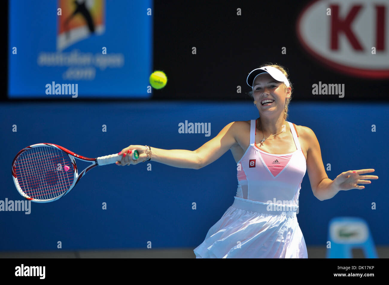Jan. 16, 2011 - Melbourne, Victoria, Australia - Caroline Wozniacki ...