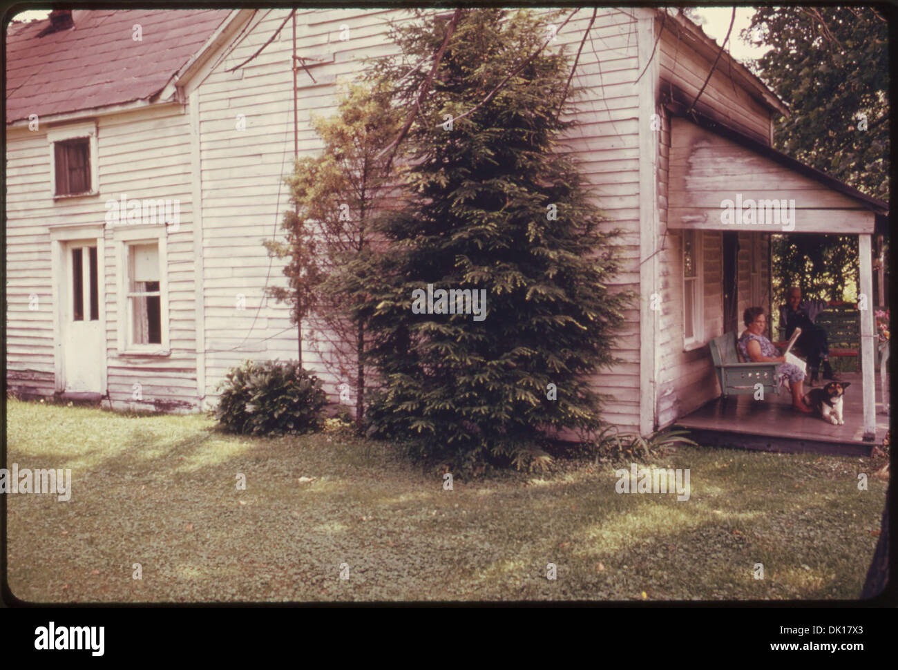 The photograph captures residents of an older home, built in the 1850s ...