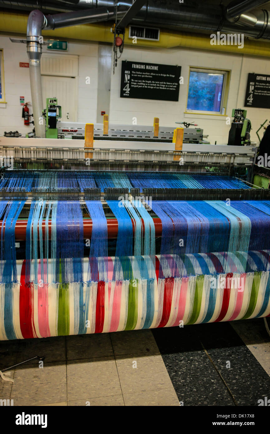 Modern weaving machine producing elaberate patterned textile for the ...