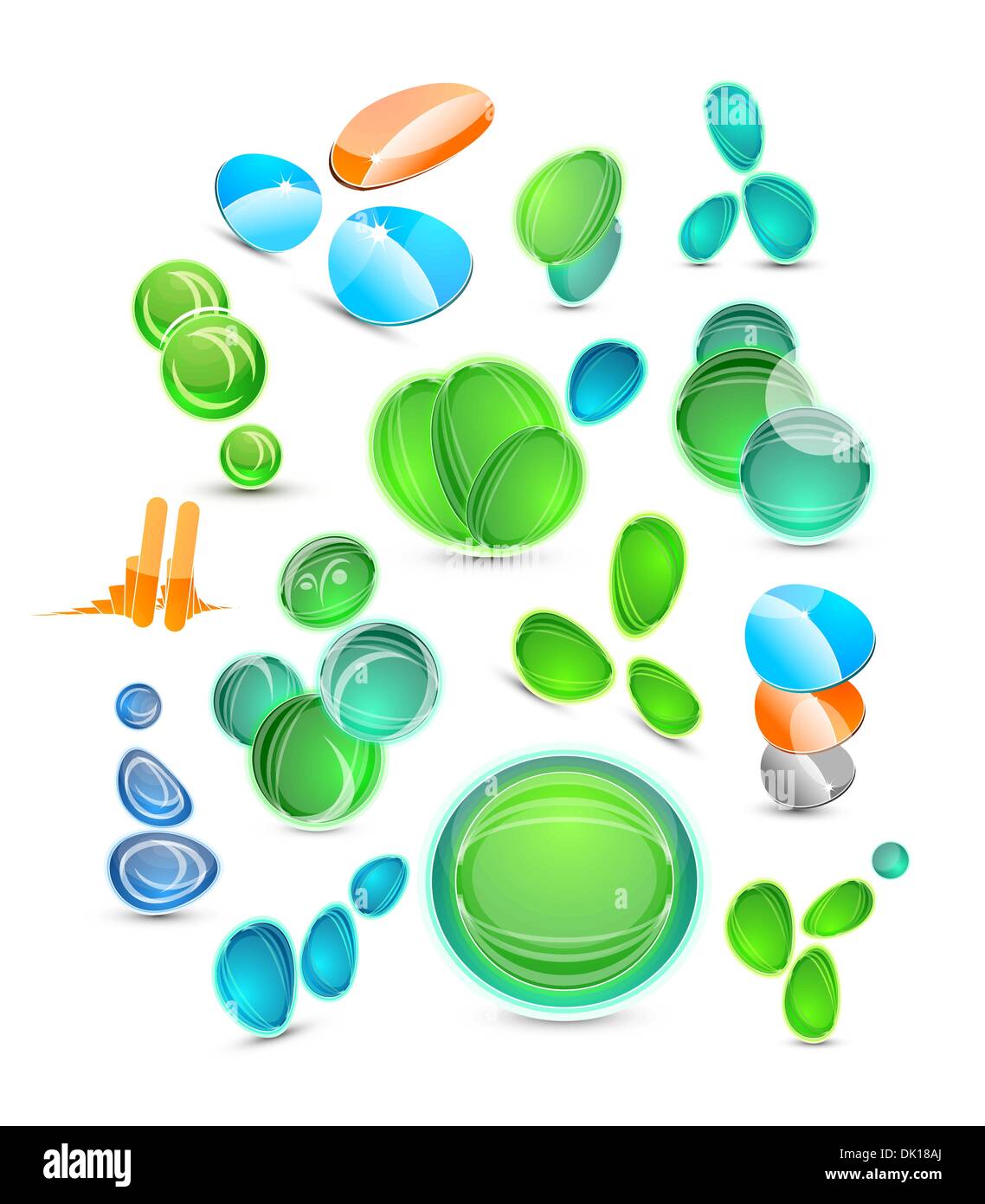 Vector smooth glass shapes design Stock Vector Image & Art - Alamy