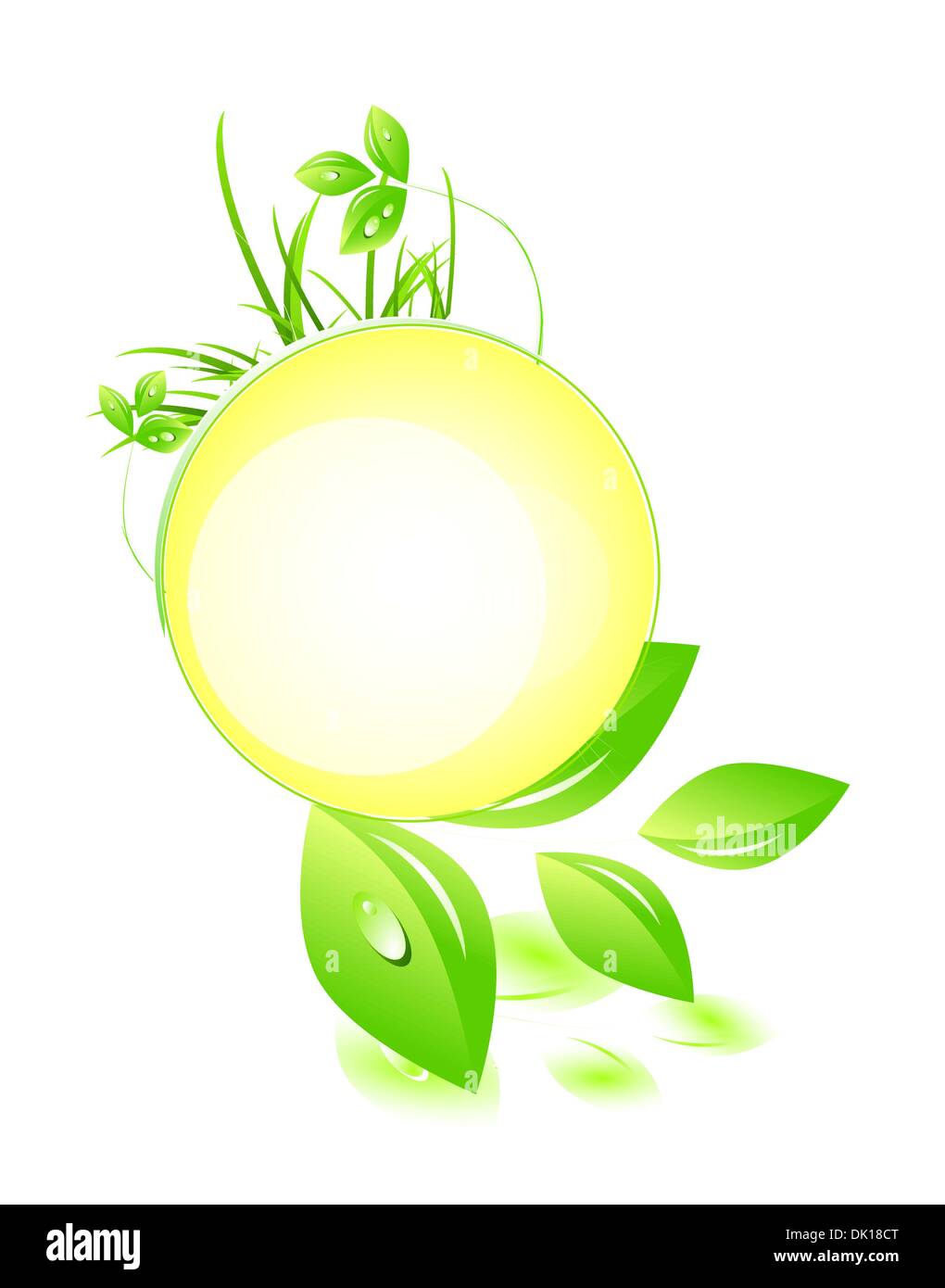 Abstract green nature eco concept Stock Vector Image & Art - Alamy