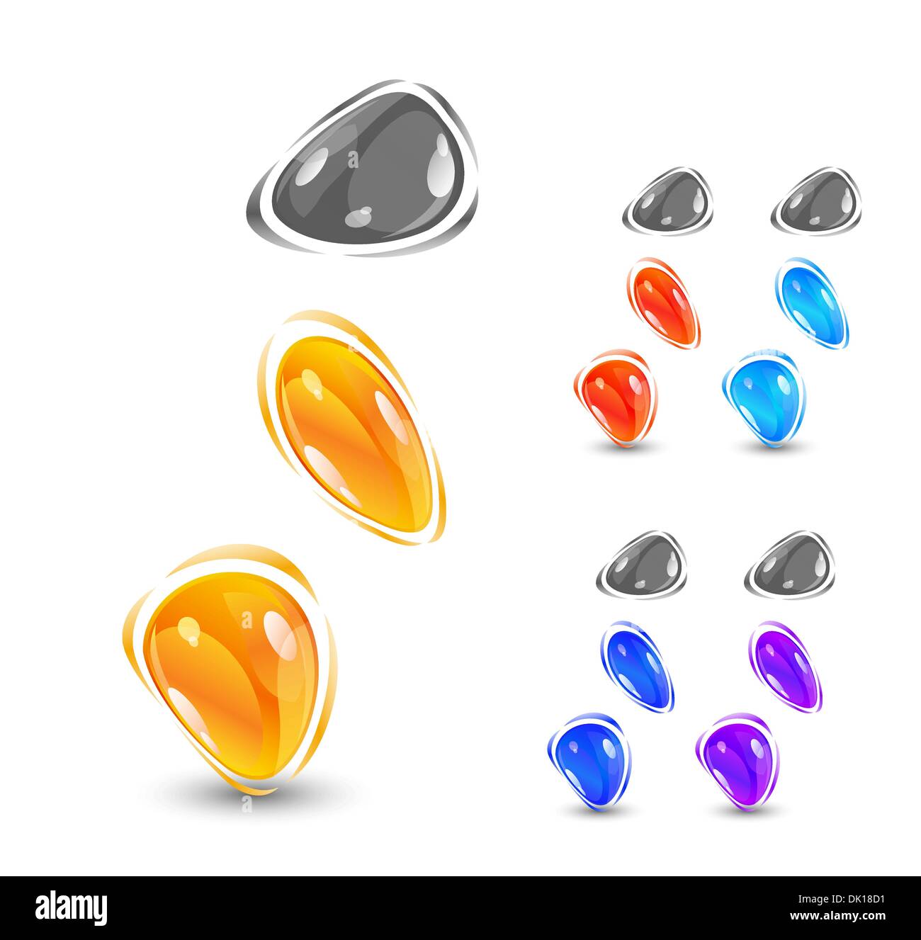 Vector smooth glass shapes design Stock Vector Image & Art - Alamy
