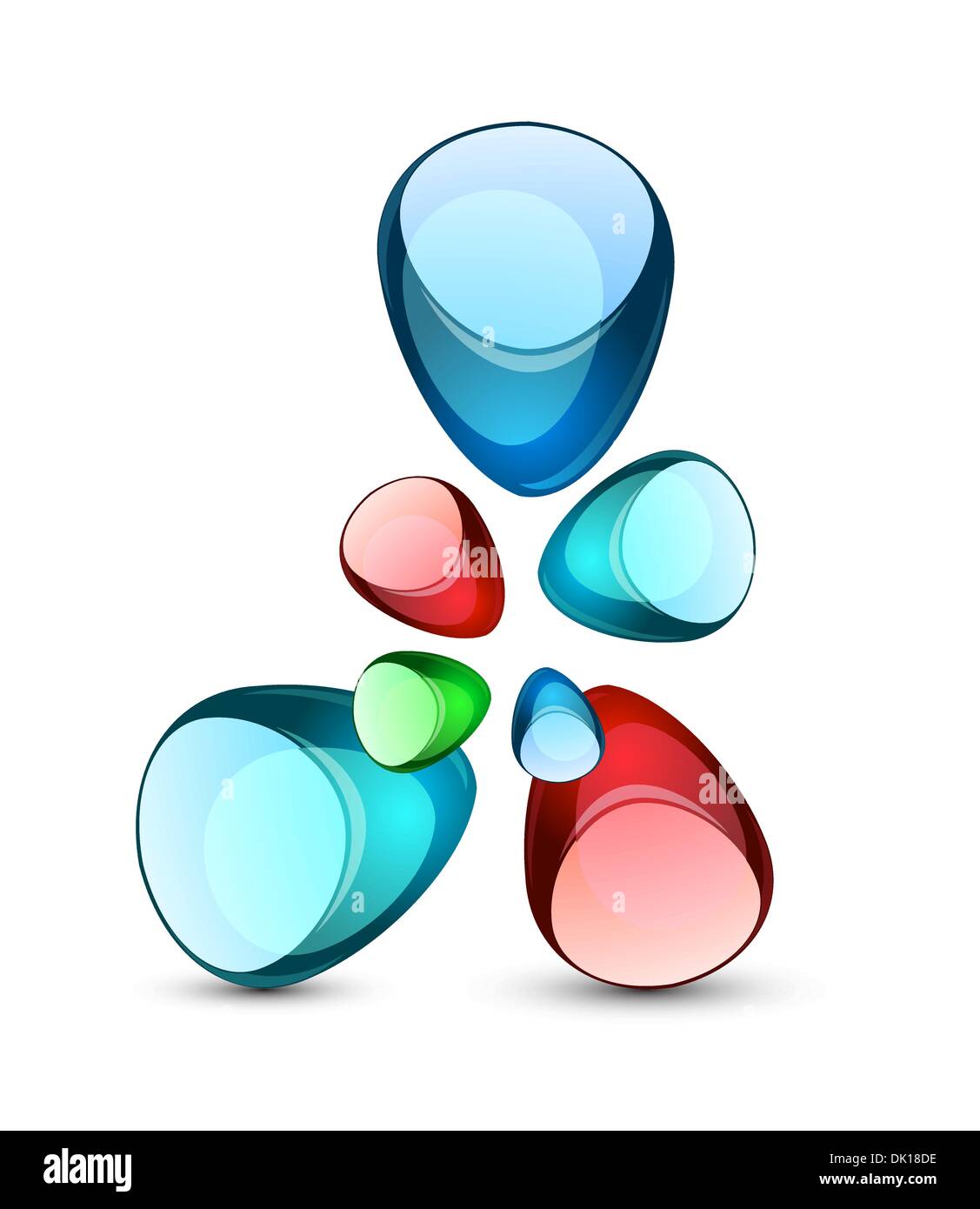 Vector smooth glass shapes design Stock Vector Image & Art - Alamy