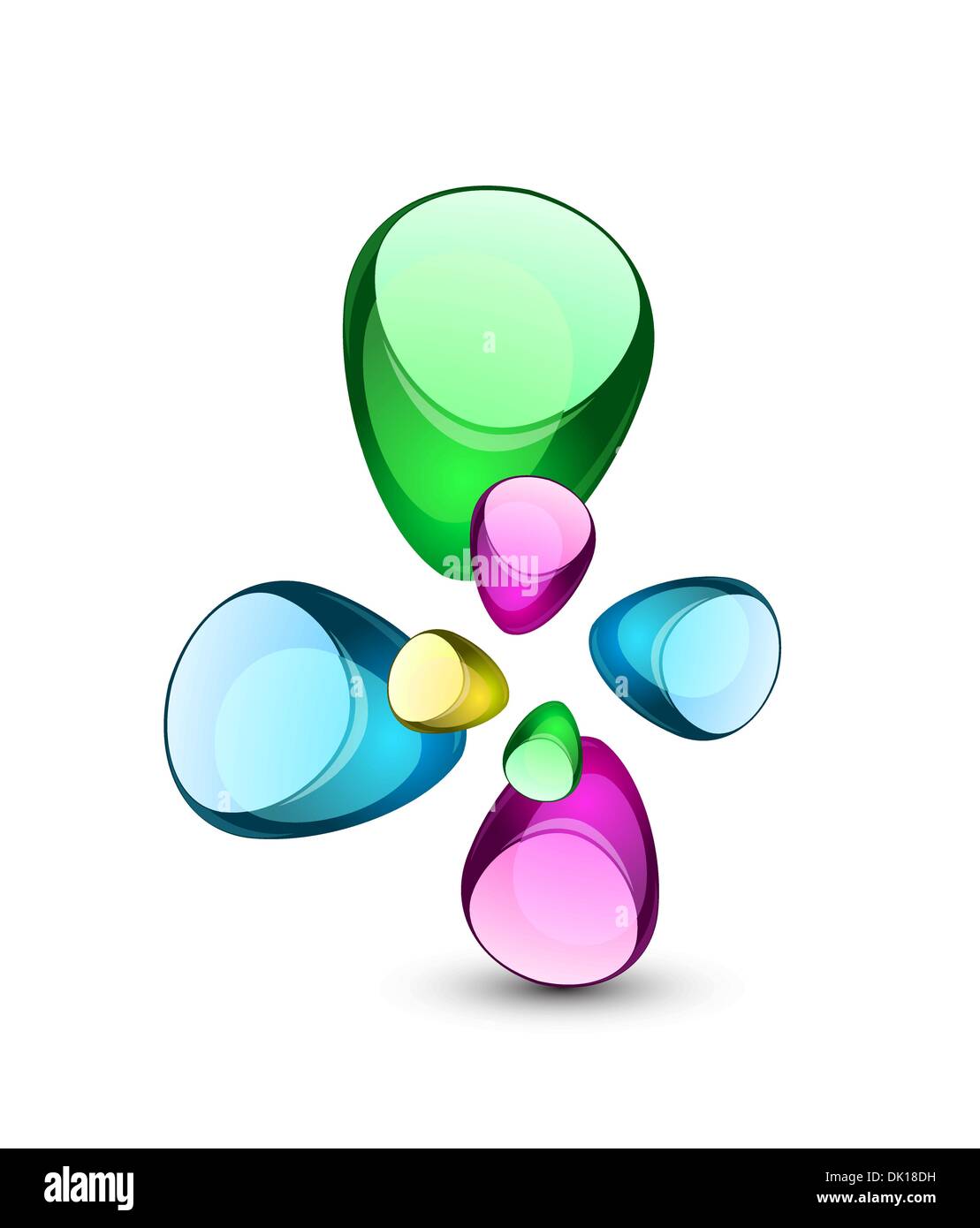 Vector smooth glass shapes design Stock Vector Image & Art - Alamy