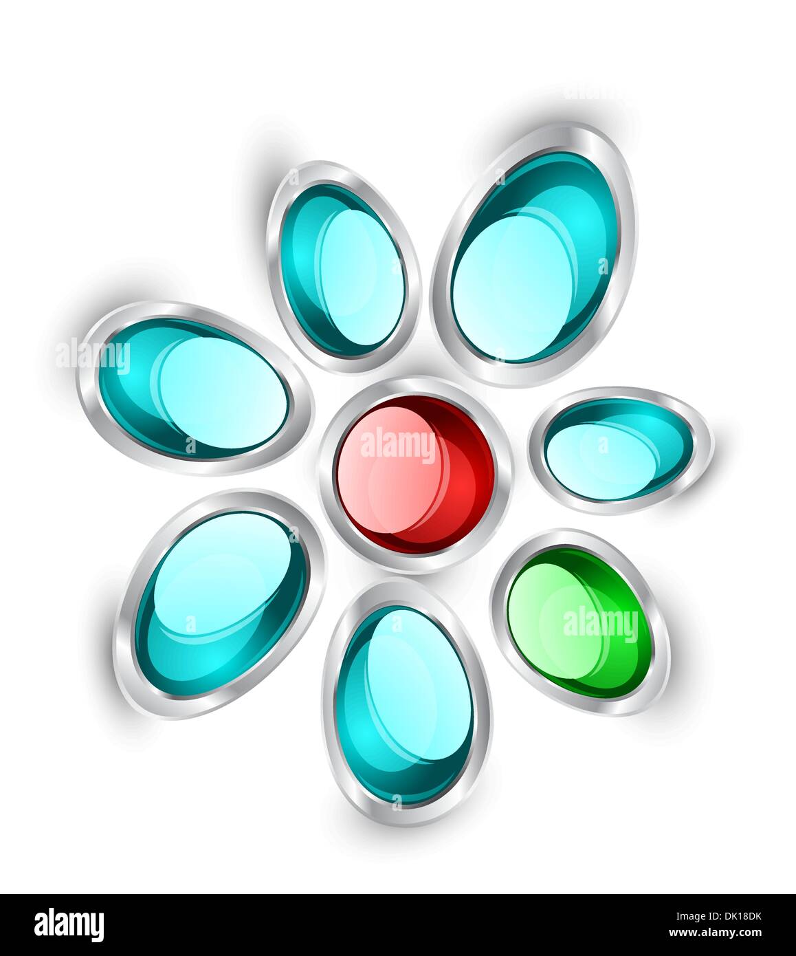 Vector smooth glass shapes design Stock Vector Image & Art - Alamy