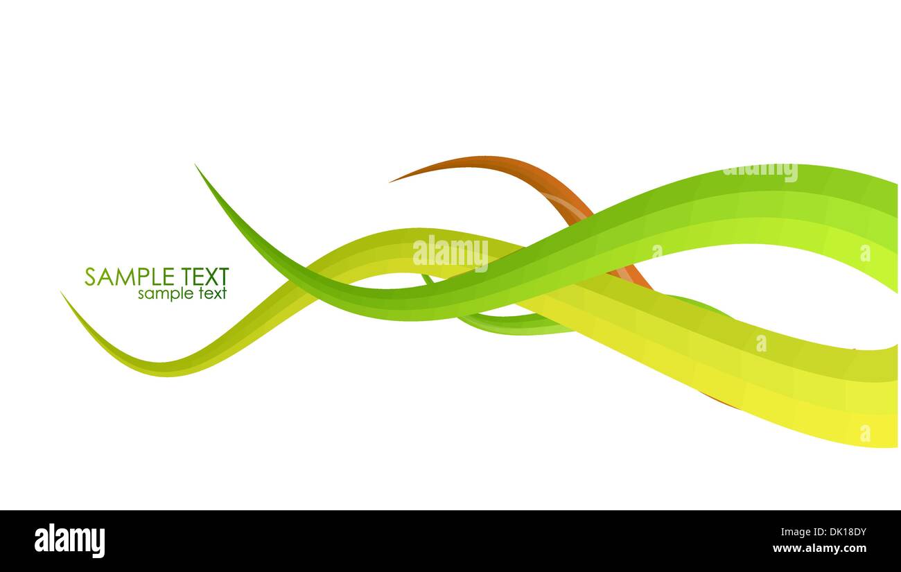 Abstract vector green wave template Stock Vector Image & Art - Alamy