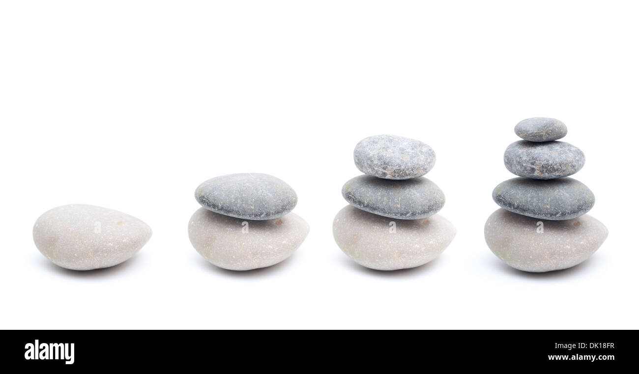 Group of pebbles isolated on white Stock Photo - Alamy
