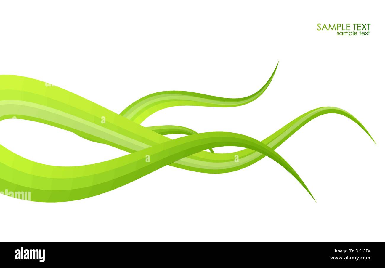 Abstract vector green wave template Stock Vector Image & Art - Alamy