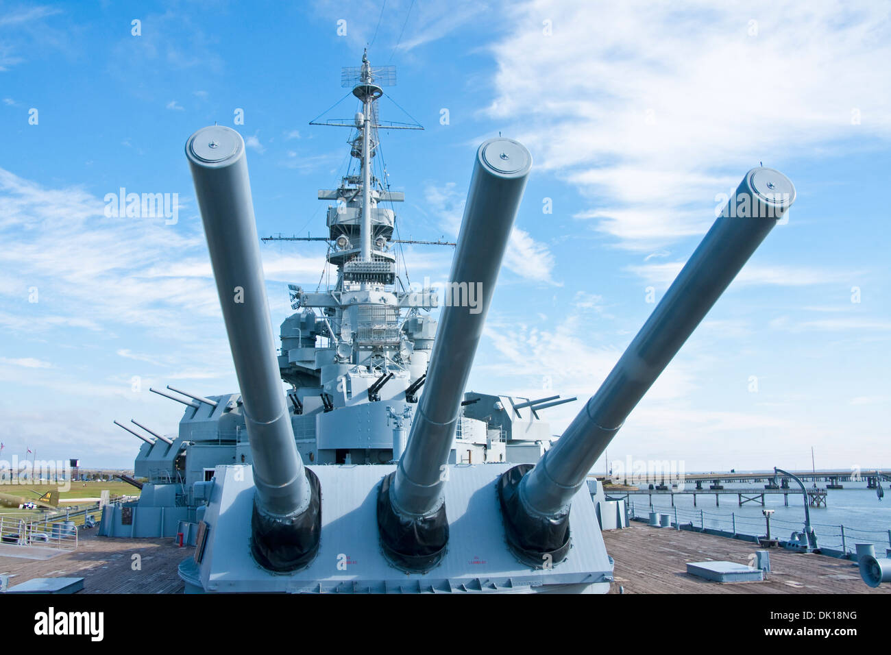 USS Alabama at Battleship Memorial Park in Mobile on Alabama Gulf Coast ...