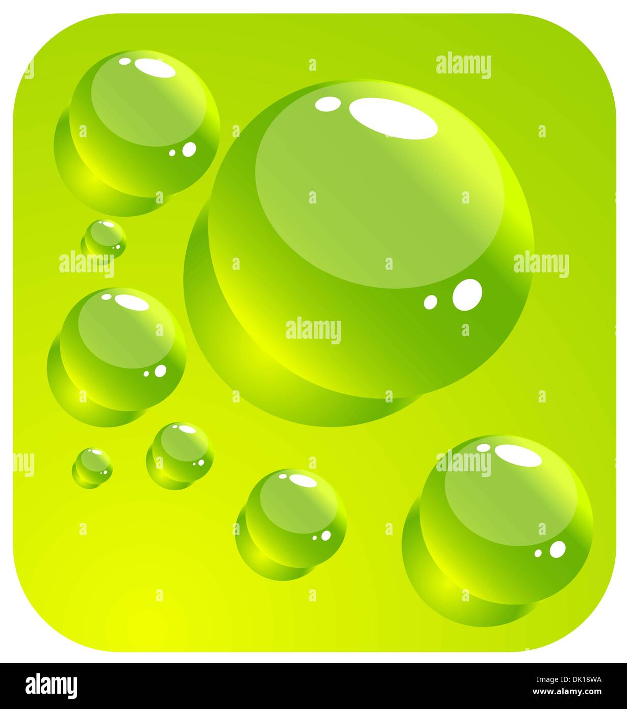 Natural water drops green design Stock Vector Image & Art - Alamy