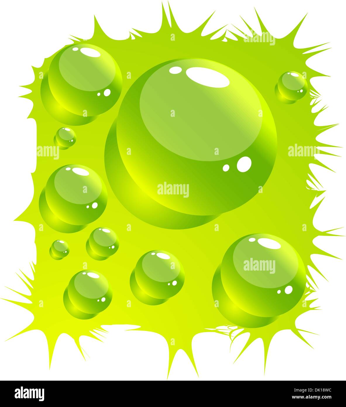 Natural water drops green design Stock Vector Image & Art - Alamy