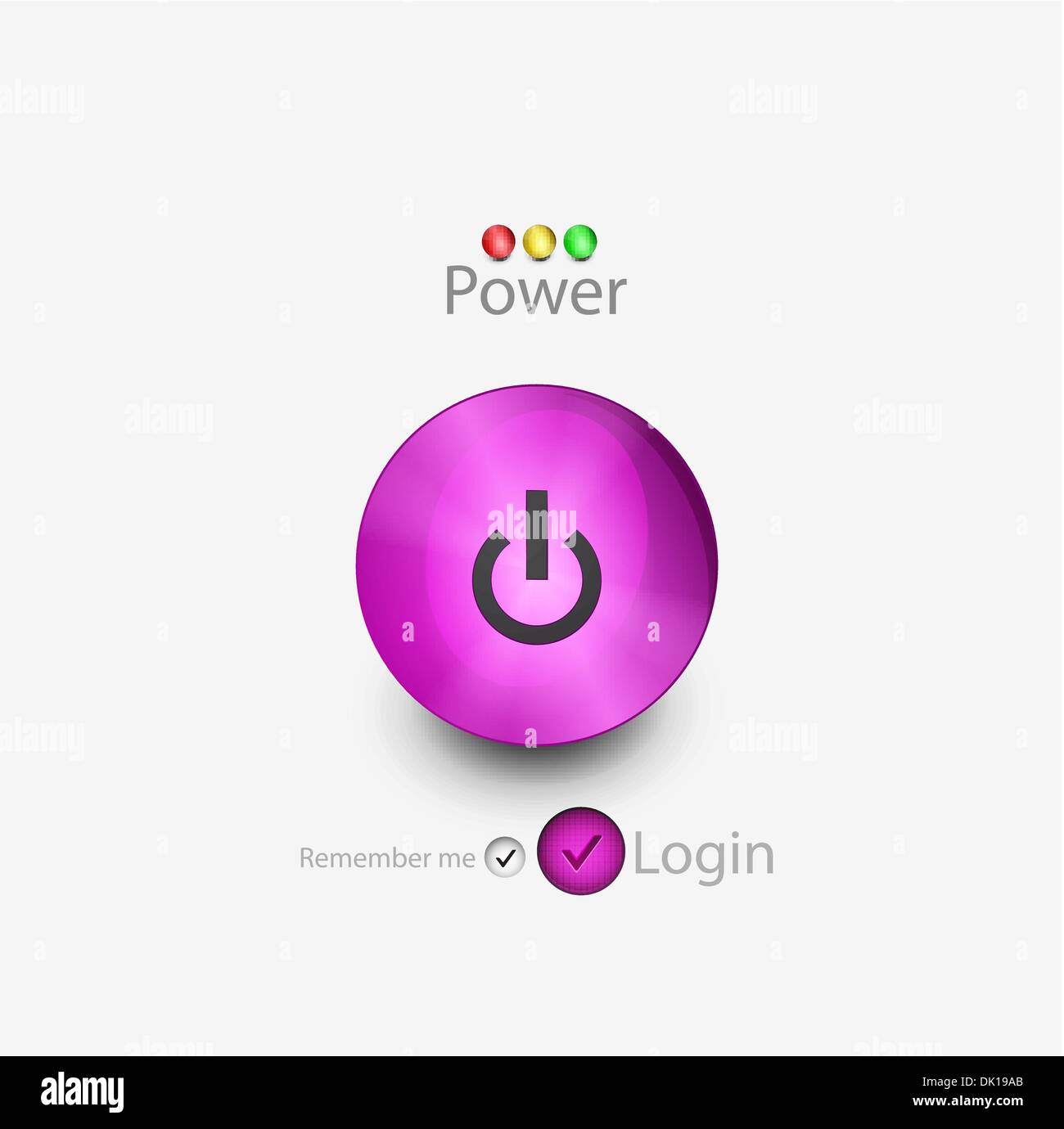 Vector technology background with power sign Stock Vector Image & Art ...