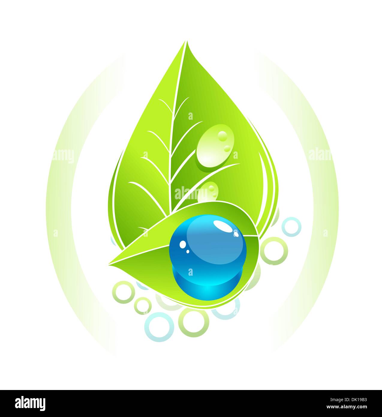 Abstract green nature eco concept Stock Vector Image & Art - Alamy