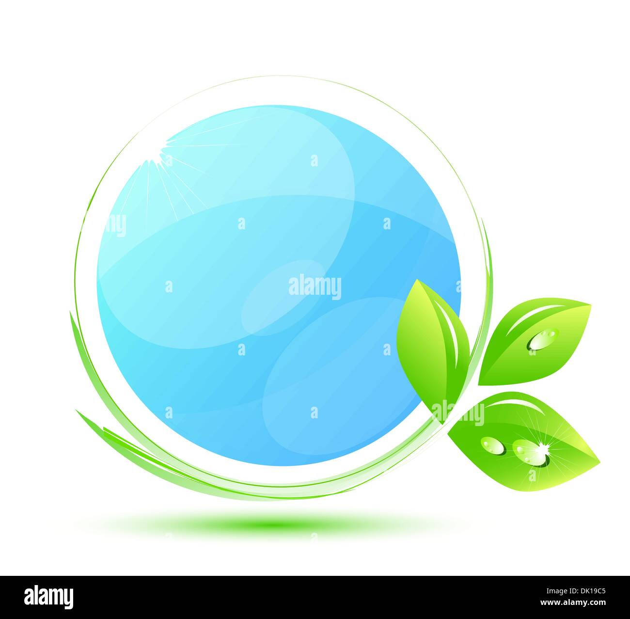 Abstract green nature eco concept Stock Vector Image & Art - Alamy