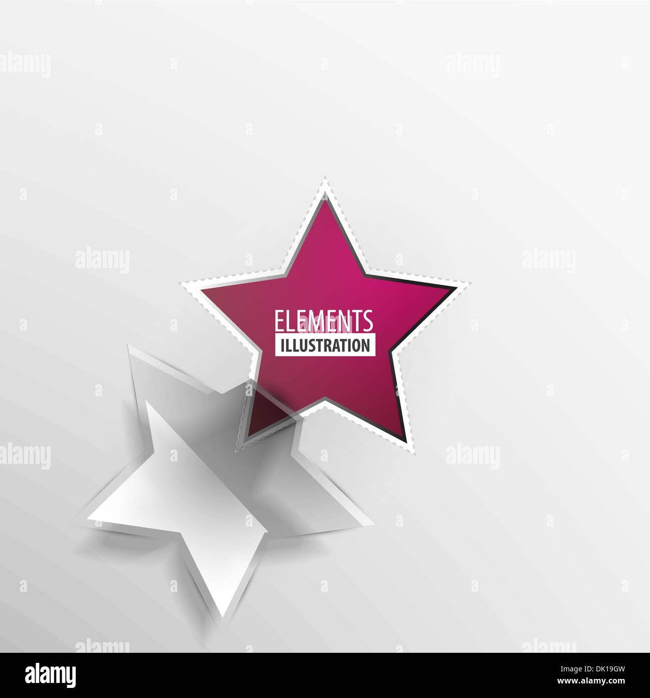 Red color sticky star eps10 vector labels Stock Vector Image & Art - Alamy