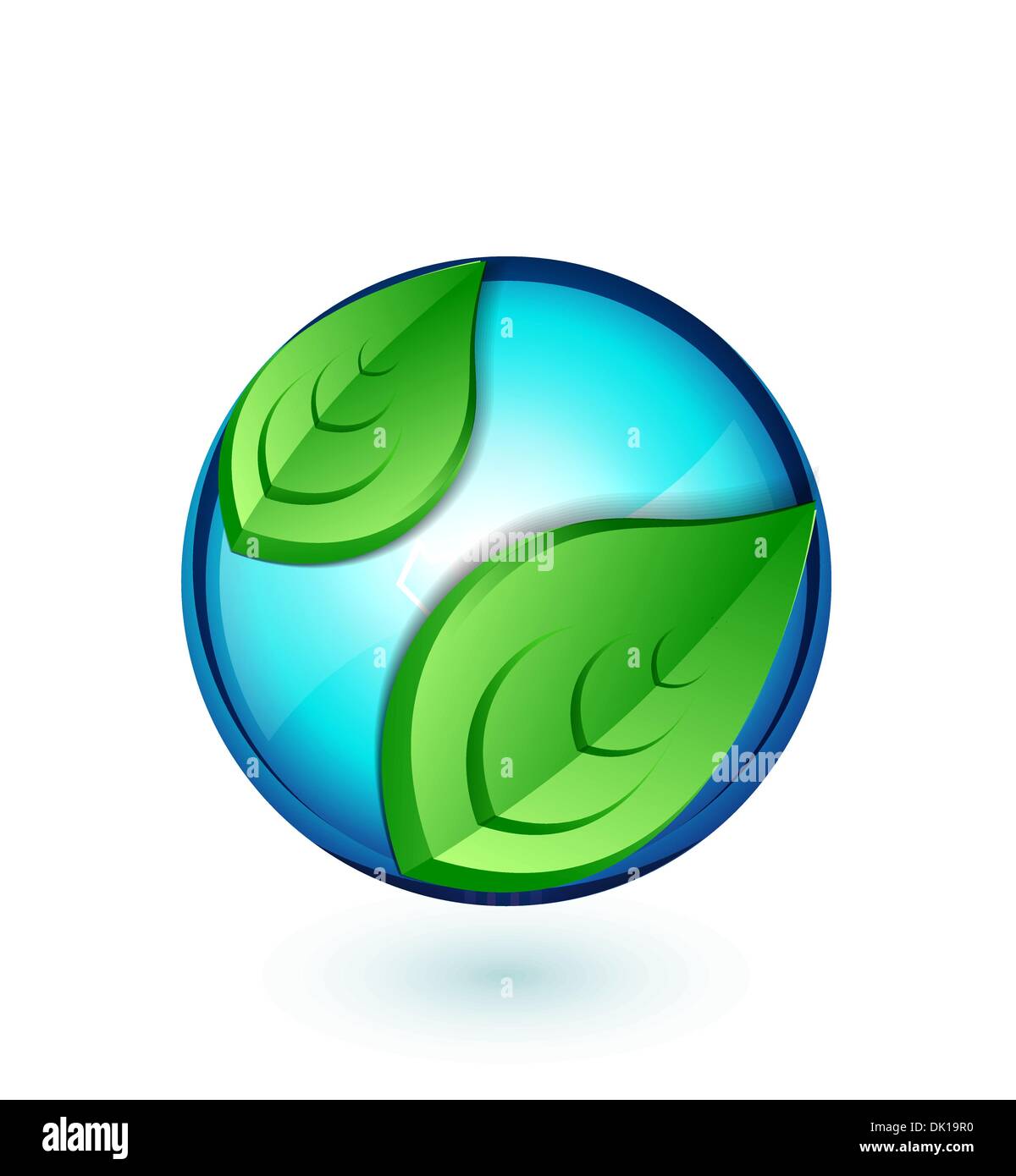 Vector green concept. Circle and leaves Stock Vector Image & Art - Alamy