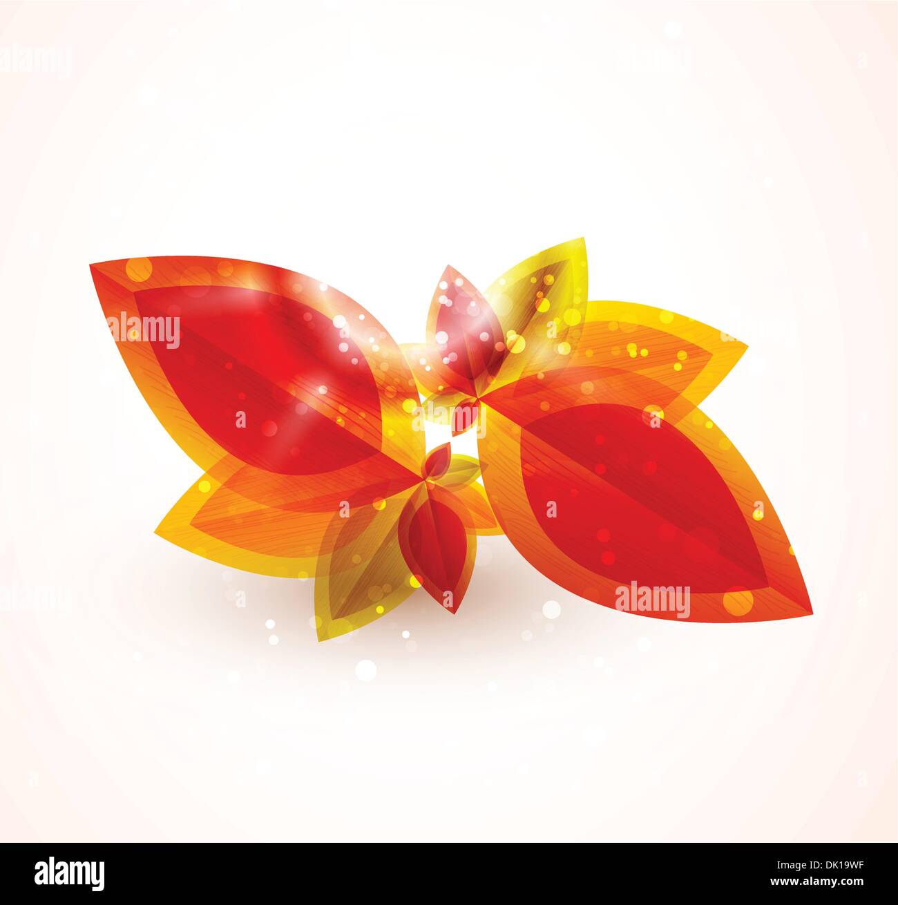 Orange leaves. Vector illustration for your design Stock Vector Image ...