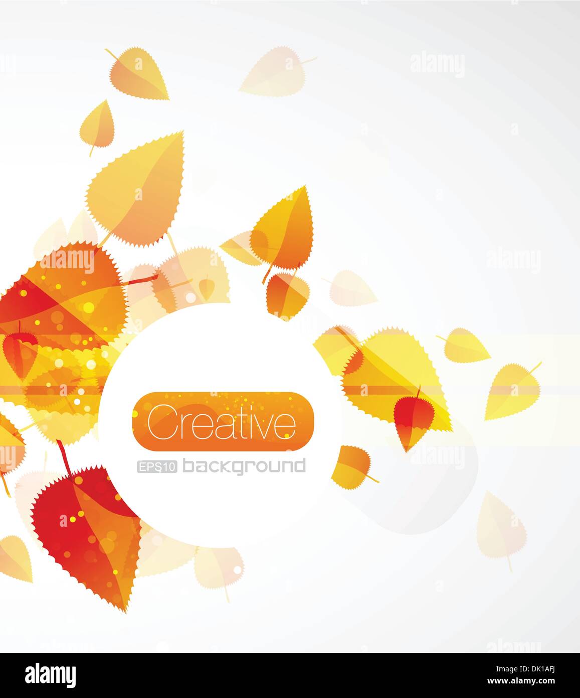 Orange leaves. Vector illustration for your design Stock Vector Image ...