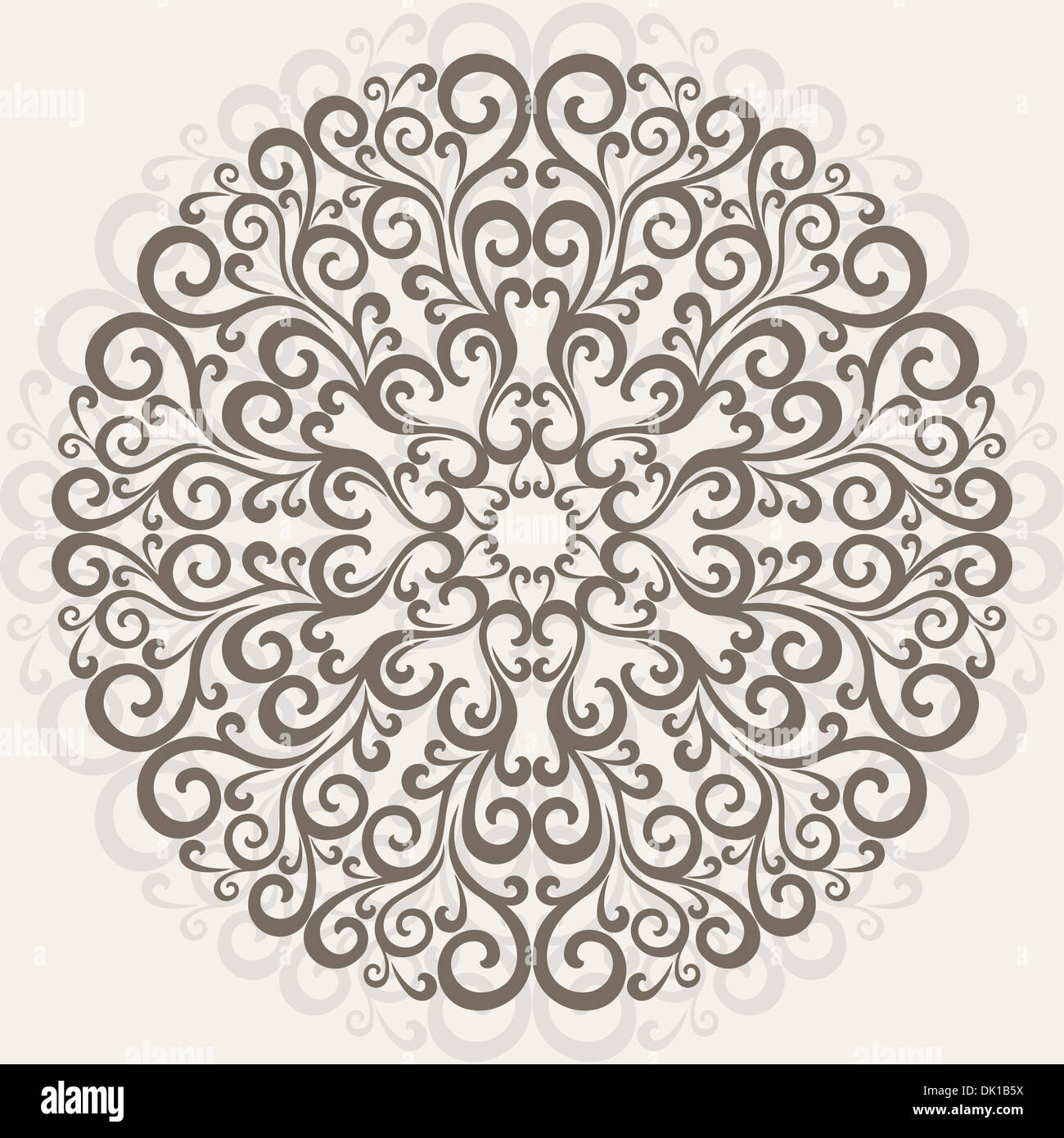 Ornamental round lace Stock Photo - Alamy