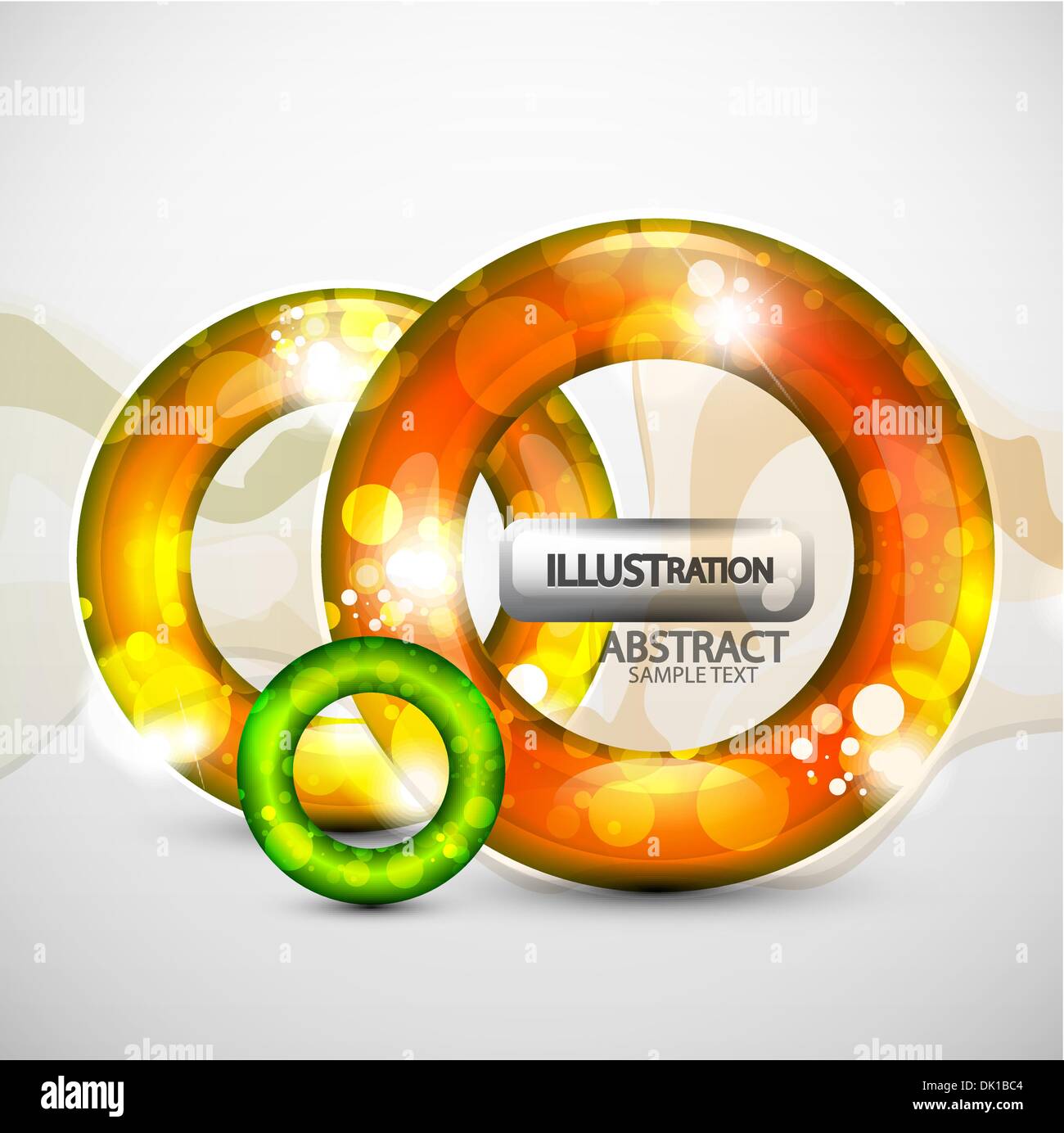 Abstract translucent ring donuts bubble design Stock Vector Image & Art ...